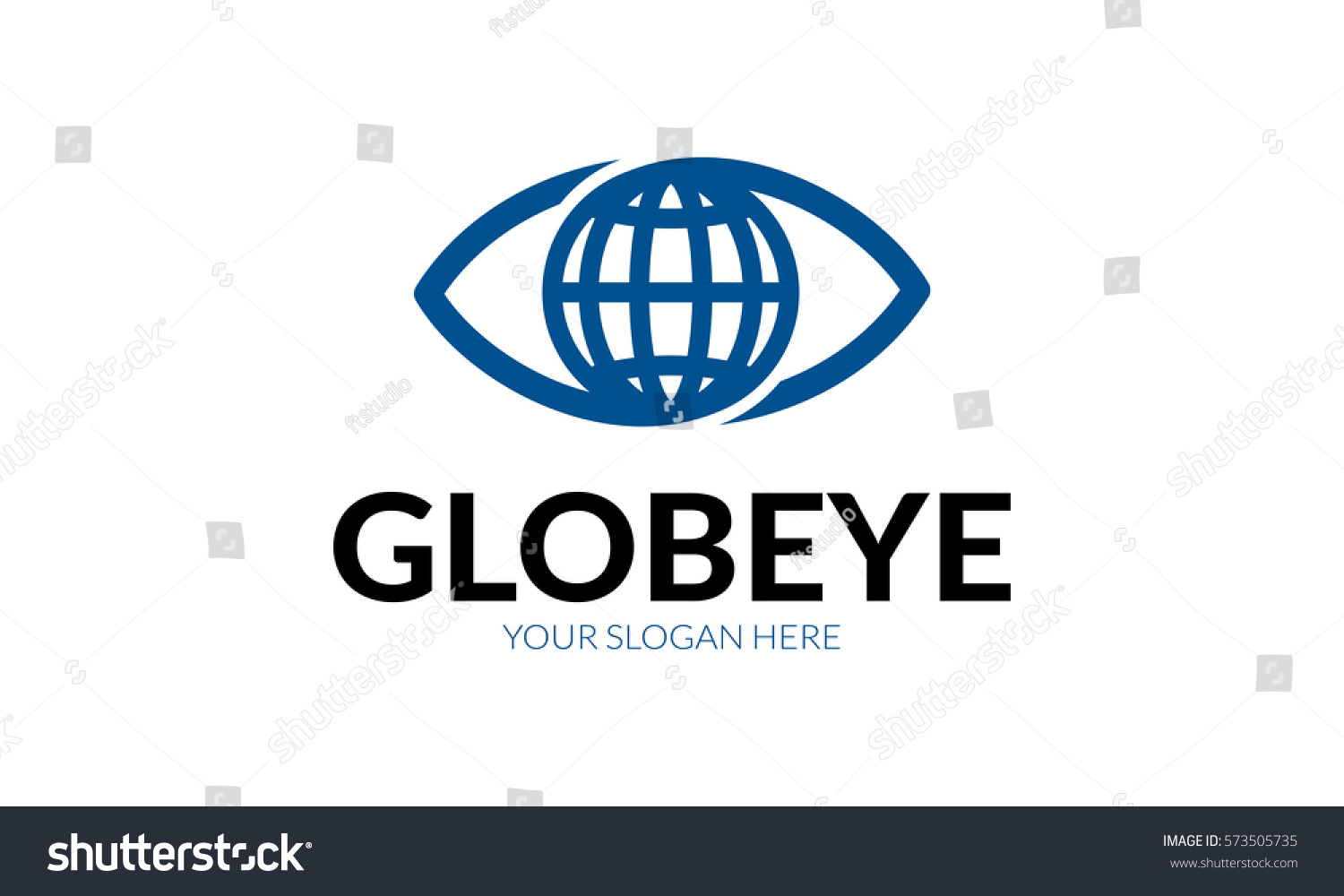 Global Eye Logo Stock Vector (Royalty Free) 573505735