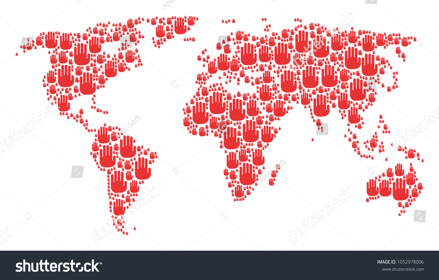 Global Geography Map Pattern Constructed Stop Stock Vector (Royalty ...
