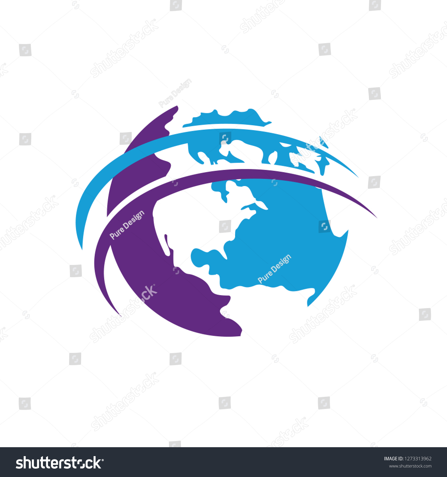 Global International World Vector Stock Vector (Royalty Free ...