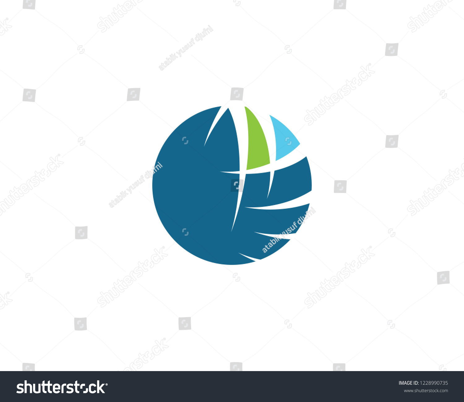 Global Logo Icon Illustration Stock Vector (Royalty Free) 1228990735 ...