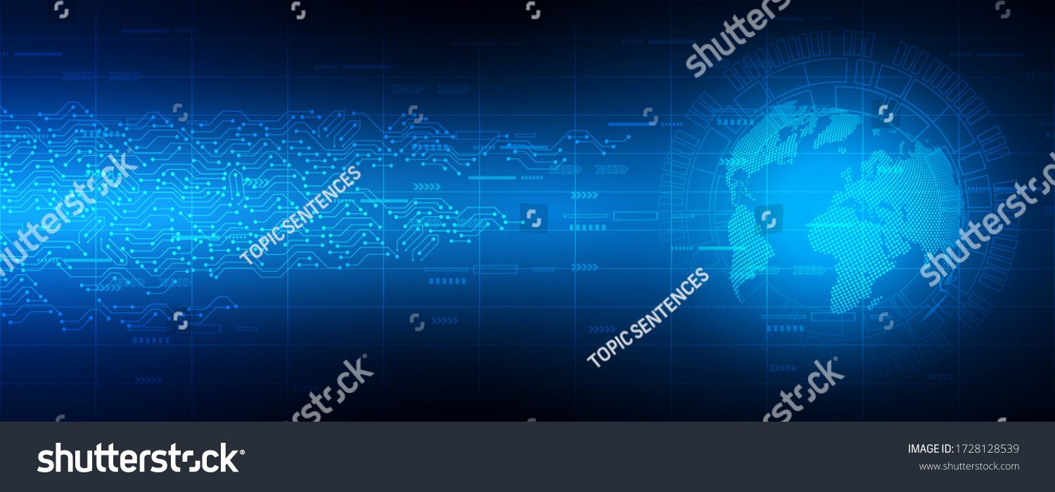 Connessione di rete globale. Progettazione grafica: immagine vettoriale ...