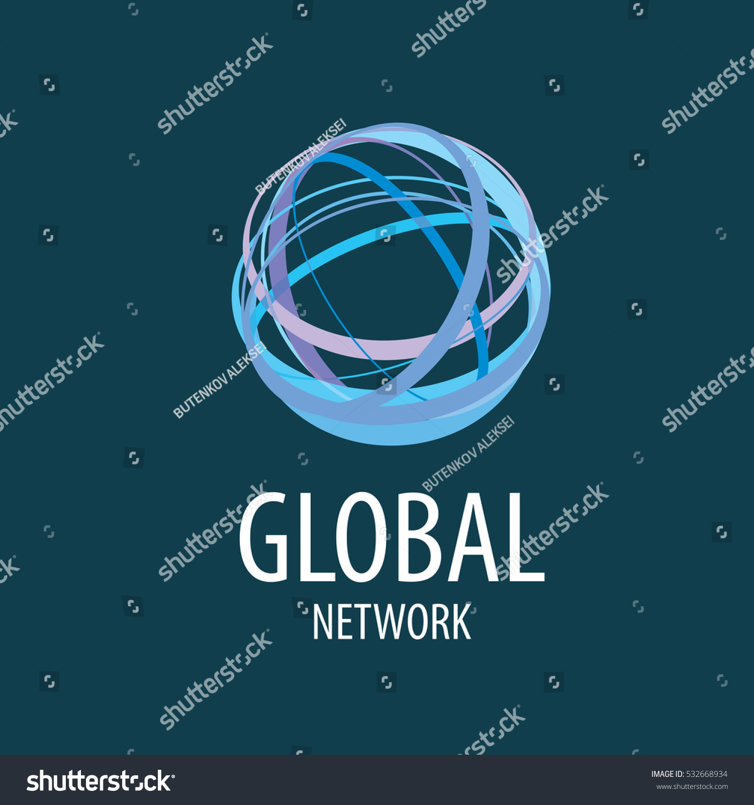 Global Network Logo Vector Stock Vector (Royalty Free) 532668934 ...