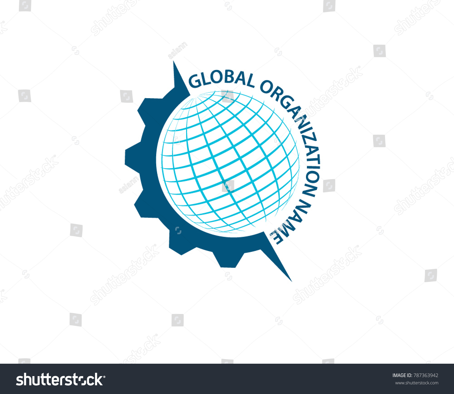 Global Organization Logo Template Design Vector Stock Vector (Royalty ...