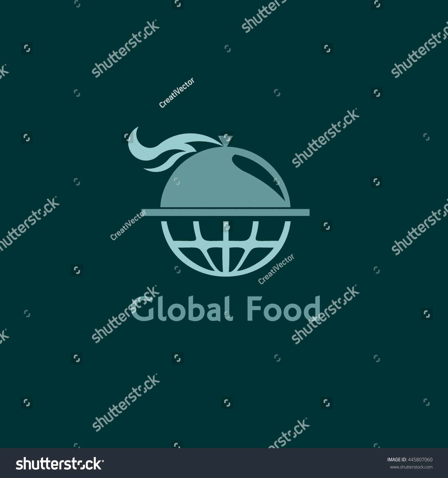 Global Restaurant Vector Design Logo Template Stock Vector (Royalty ...
