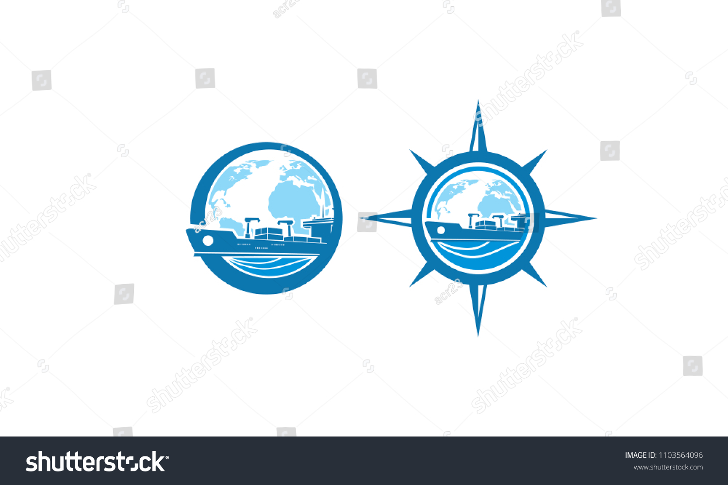 Global Shipping Tanker Logo Vector: เวกเตอร์สต็อก (ปลอดค่าลิขสิทธิ์ ...
