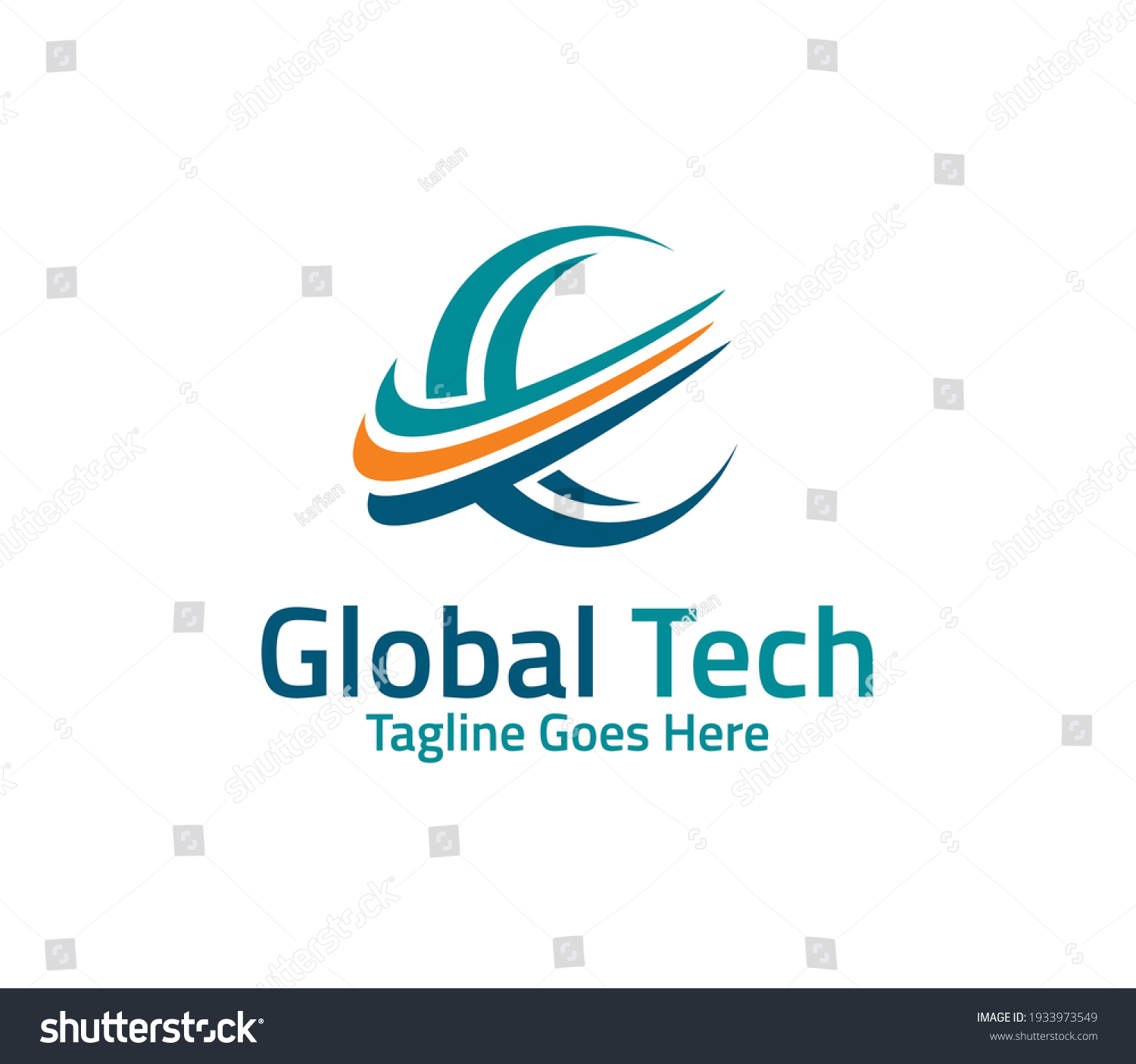 Global Technology Logo Design Illustration Stock Vector (Royalty Free ...