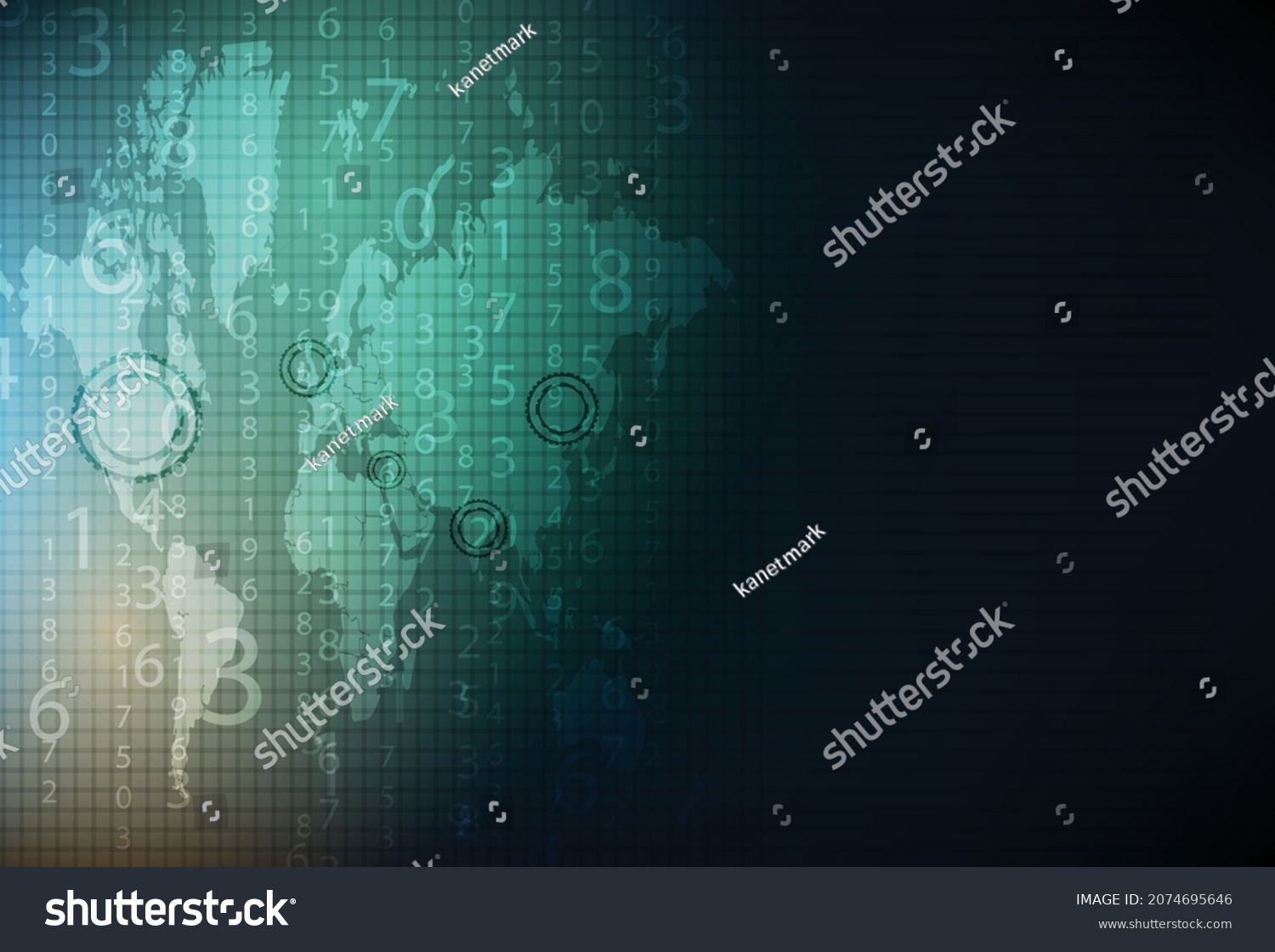 Global Technology World Data Communication Vector Stock Vector (Royalty ...