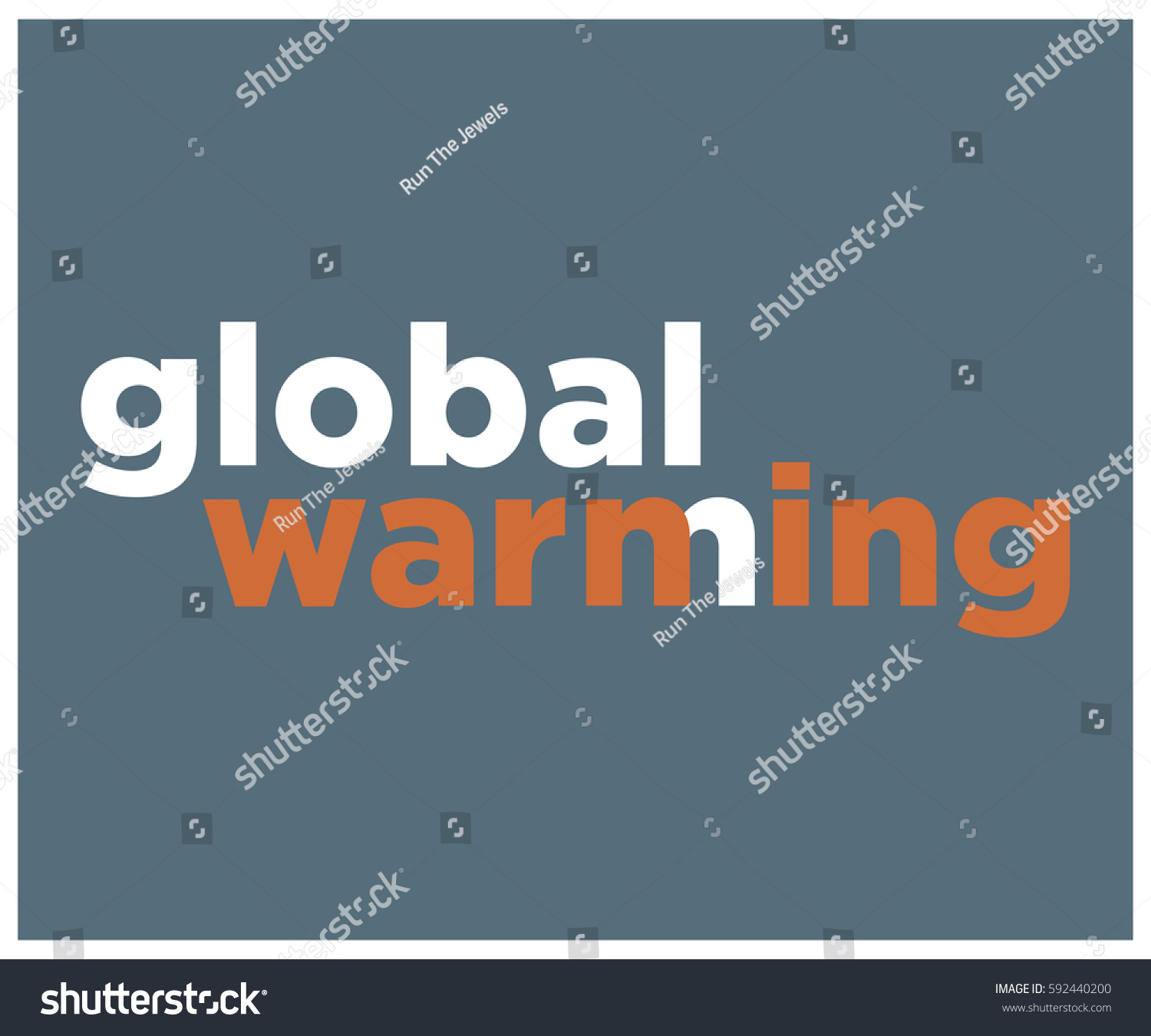Global Warming Warning Typography Stock Vector (Royalty Free) 592440200