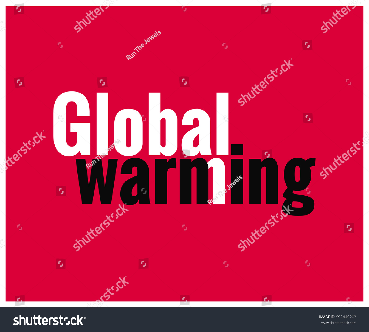 Global Warming Warning Typography Stock Vector (Royalty Free) 592440203