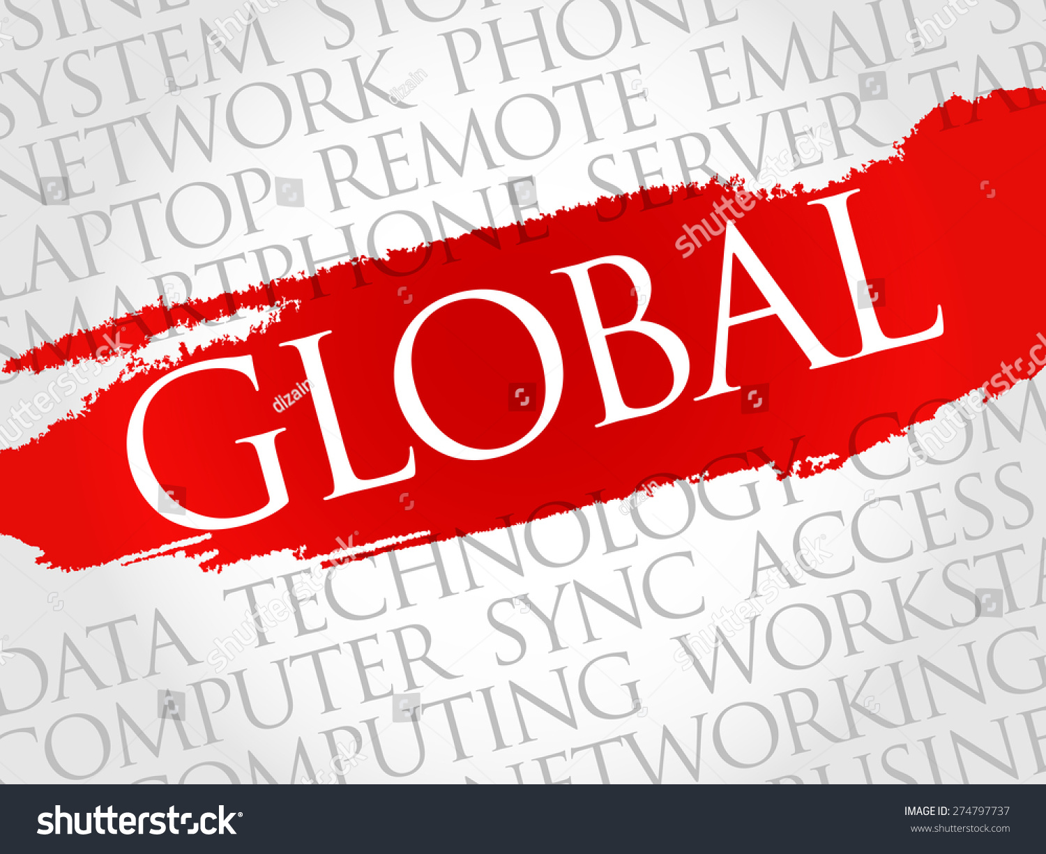Global Word Cloud Concept Stock Vector (Royalty Free) 274797737 ...