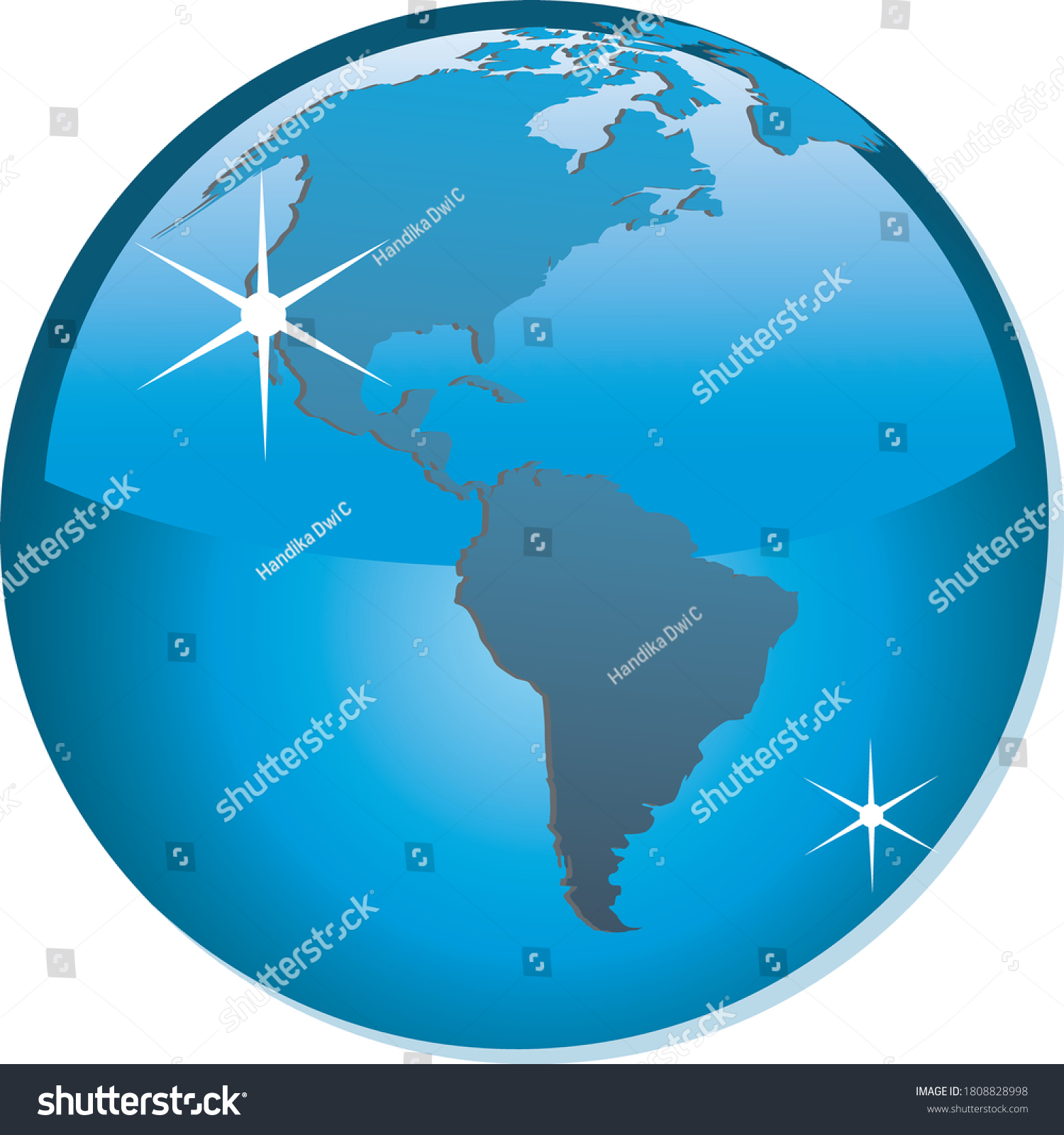 Global World Globe Blue Maps Stock Vector (Royalty Free) 1808828998