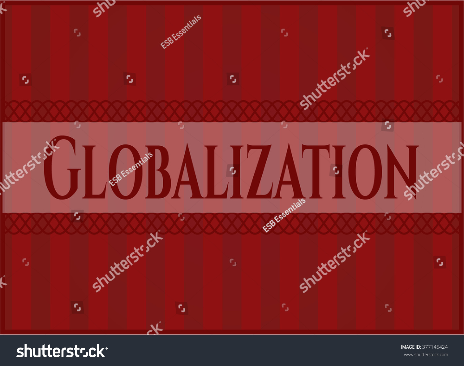 Globalization Card Poster Banner Stock Vector (Royalty Free) 377145424