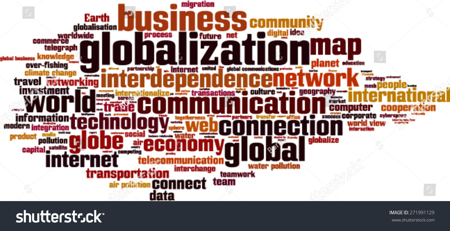 Globalization Word Cloud Concept Vector Illustration Stock Vector ...