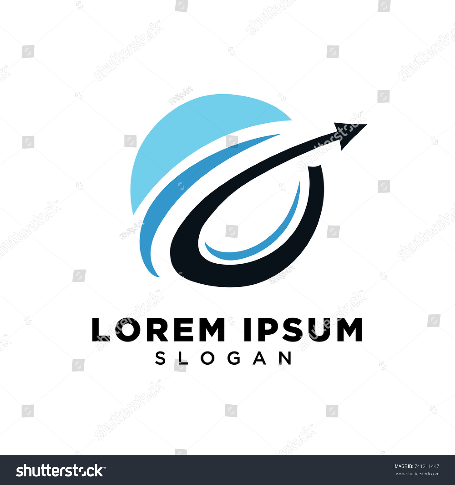 Globe Arrow Logo Stock Vector (Royalty Free) 741211447 | Shutterstock