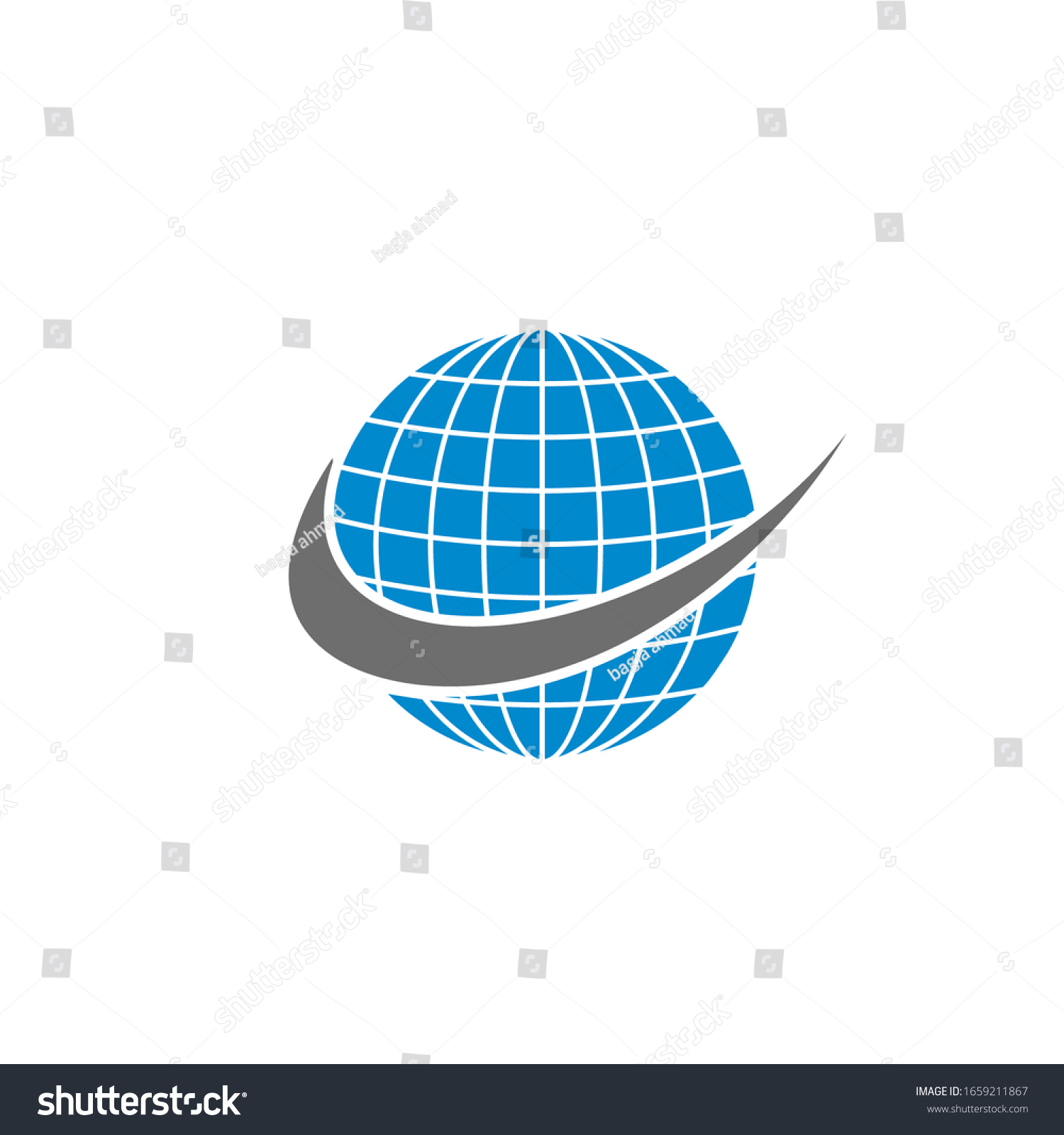 Globe Check List Logo Vector Modern Stock Vector (Royalty Free ...