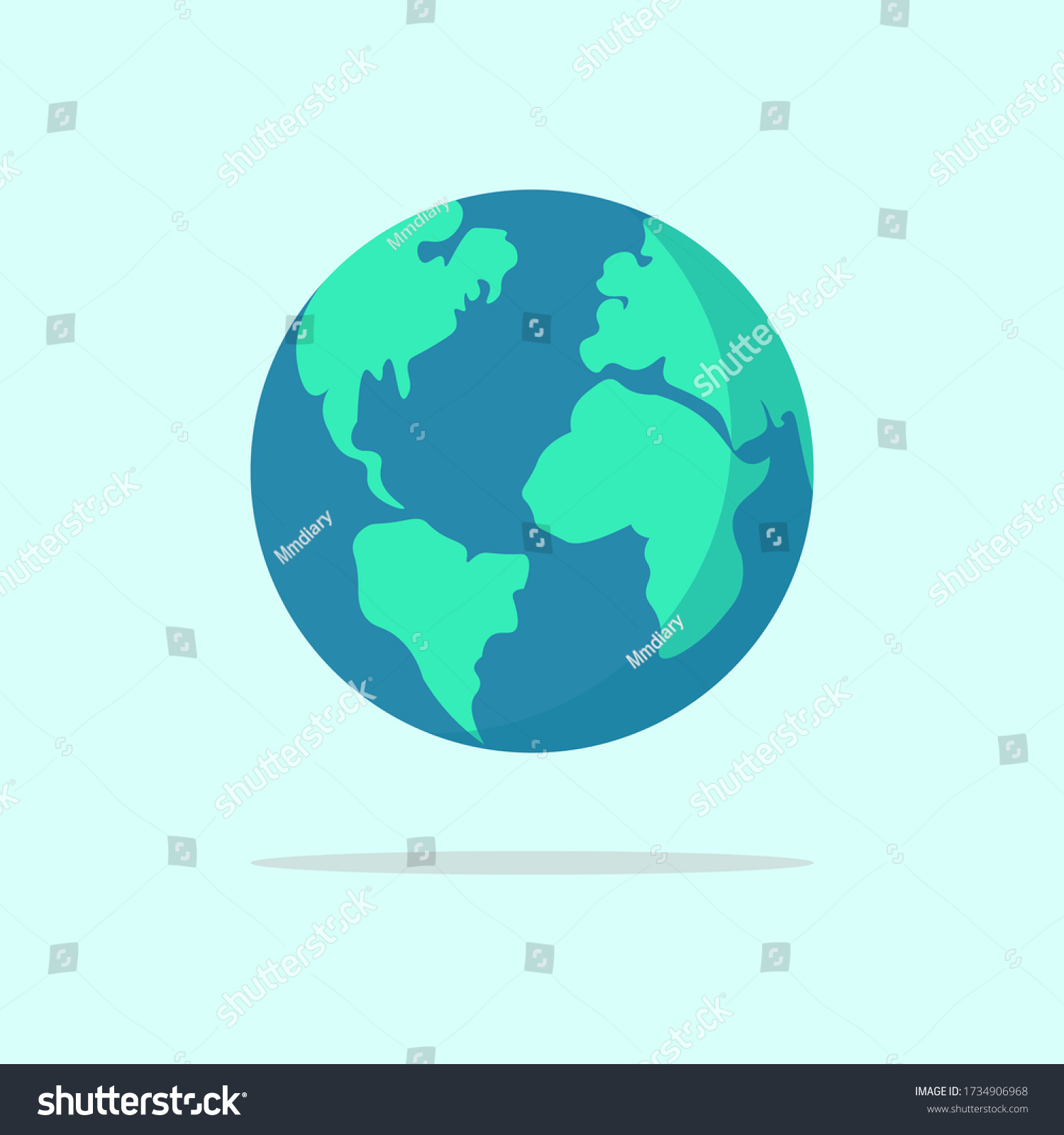 Globe Icon Planet Earth Vector Illustrator Stock Vector (Royalty Free ...