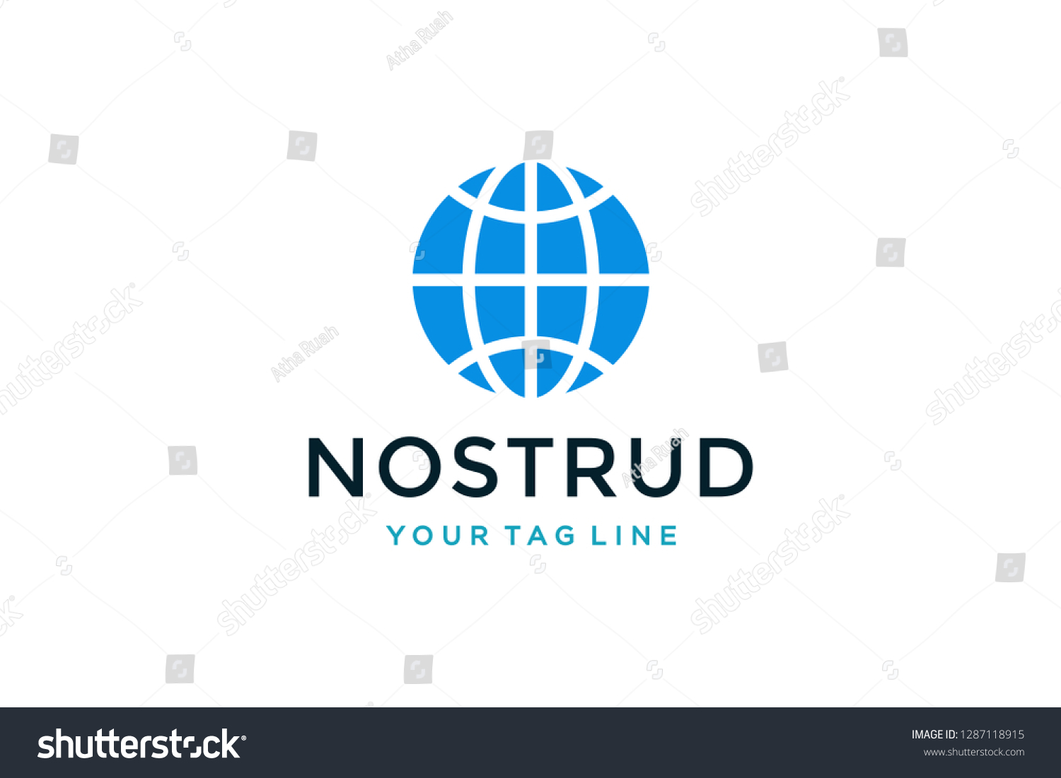 Globe Logo Design Concept Universal Globe Stock Vector (Royalty Free ...