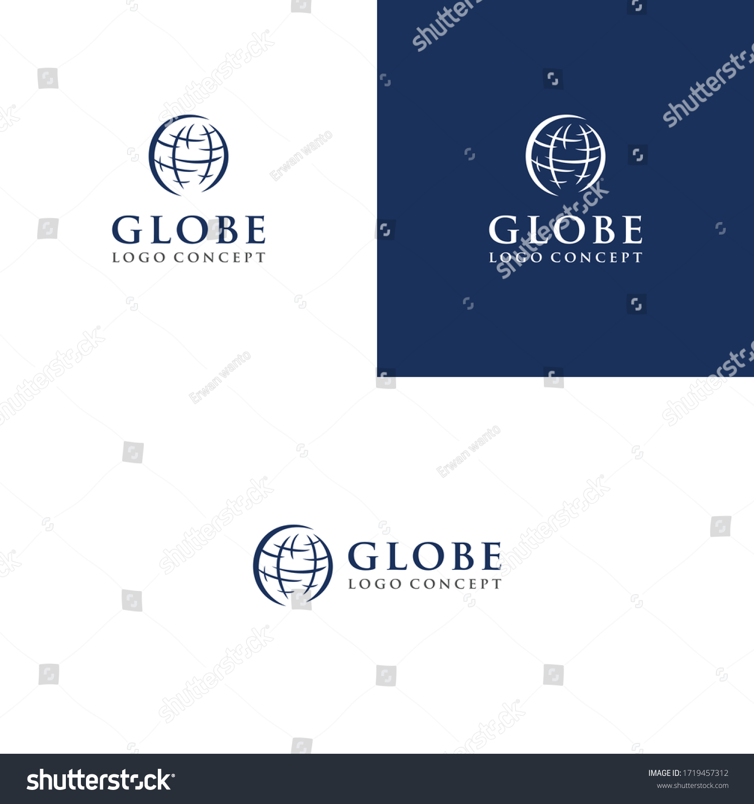 Globe Logo Template Design Vector Illustration Stock Vector (Royalty ...