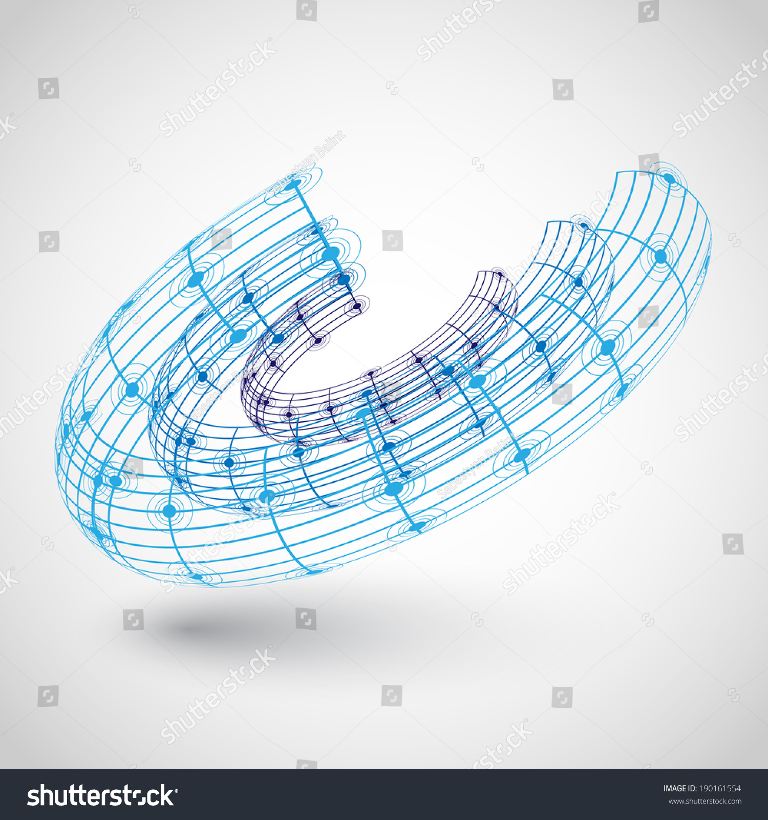 Globe Orbits Vector Illustration Stock Vector (Royalty Free) 190161554