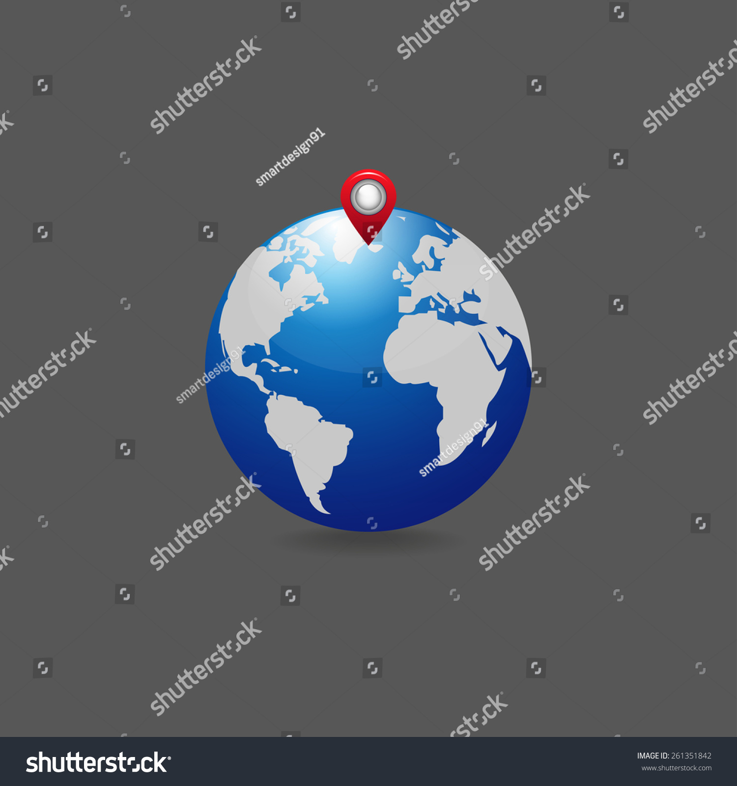 Glossy Globe Marks Vector Illustration Stock Vector (Royalty Free ...