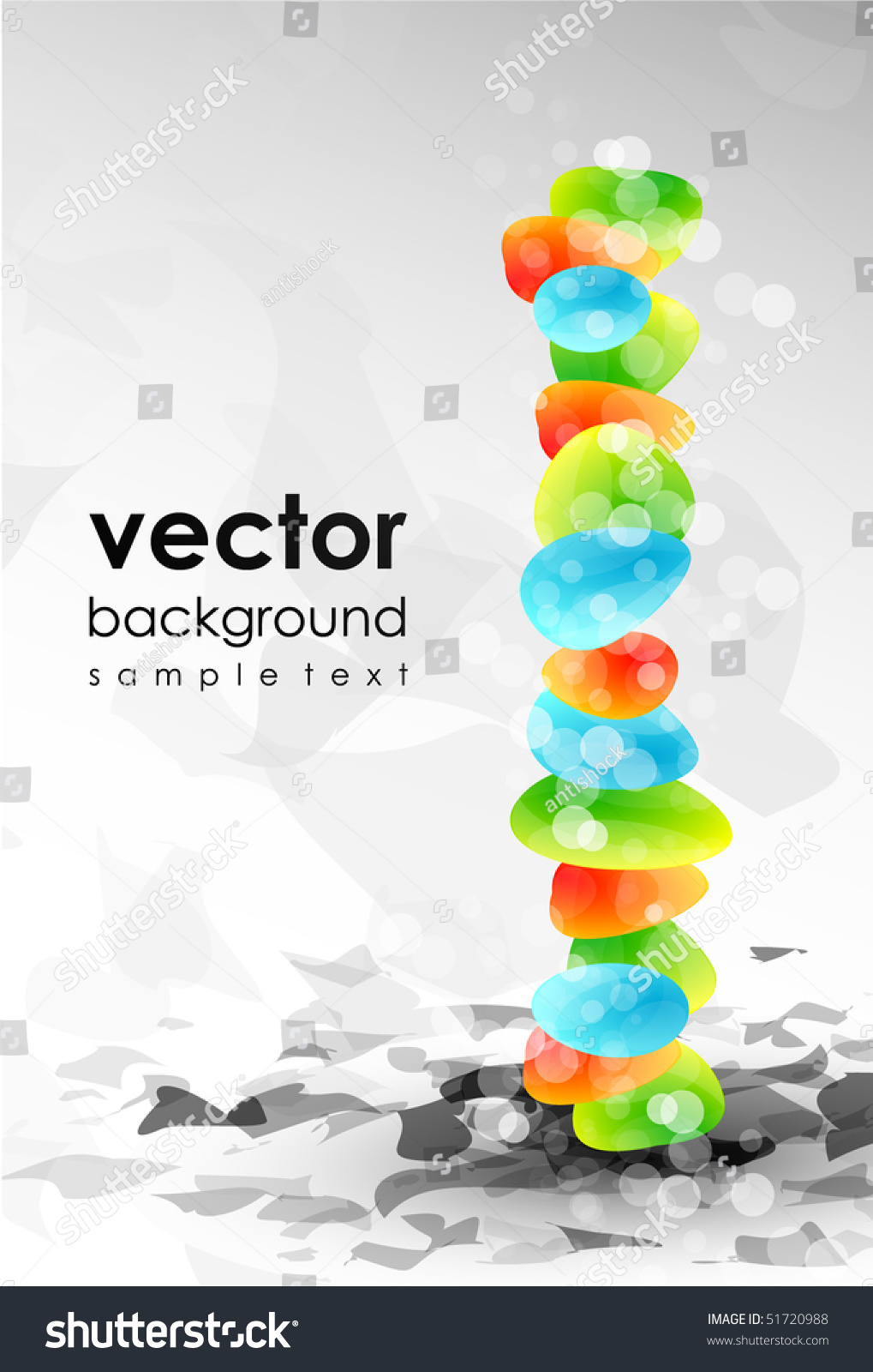 Glossy Shapes Background Stock Vector (Royalty Free) 51720988