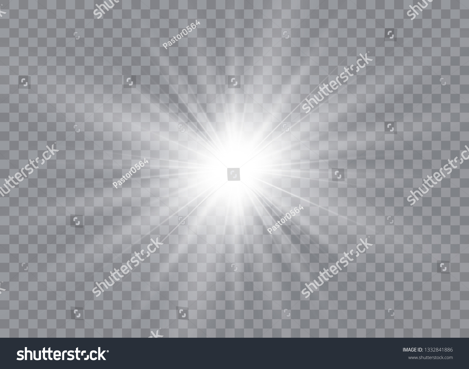 Glow Transparent Vector Light Effect Set Stock Vector (Royalty Free ...