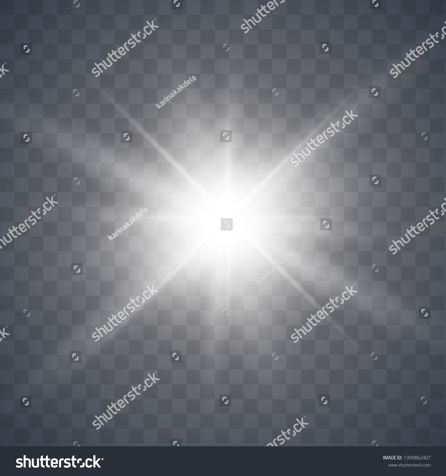 Glowing Light Effect On Transparent Backgroundvector Stock Vector ...