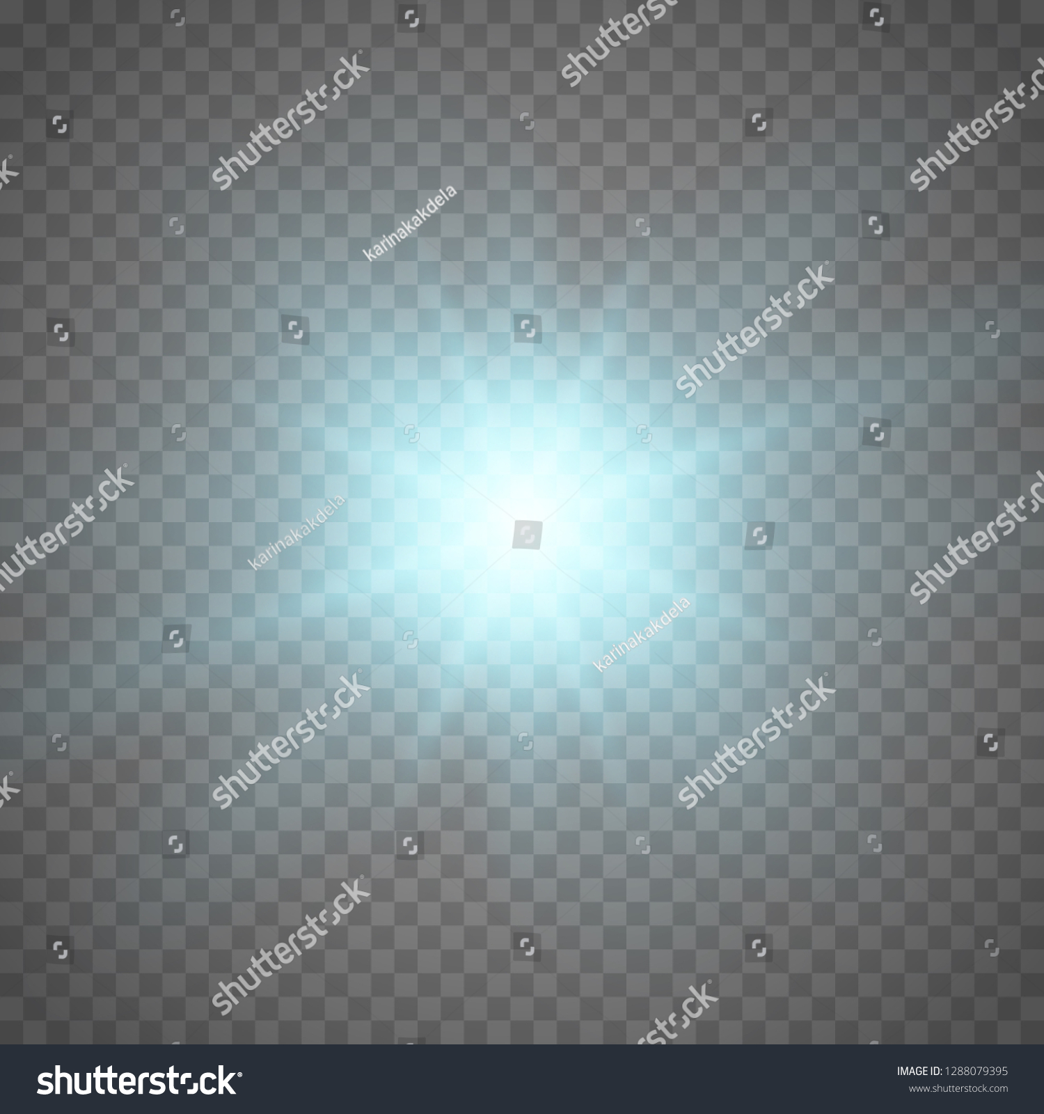 Vektor Stok Glowing Light Effect On Transparent Backgroundvector (Tanpa ...