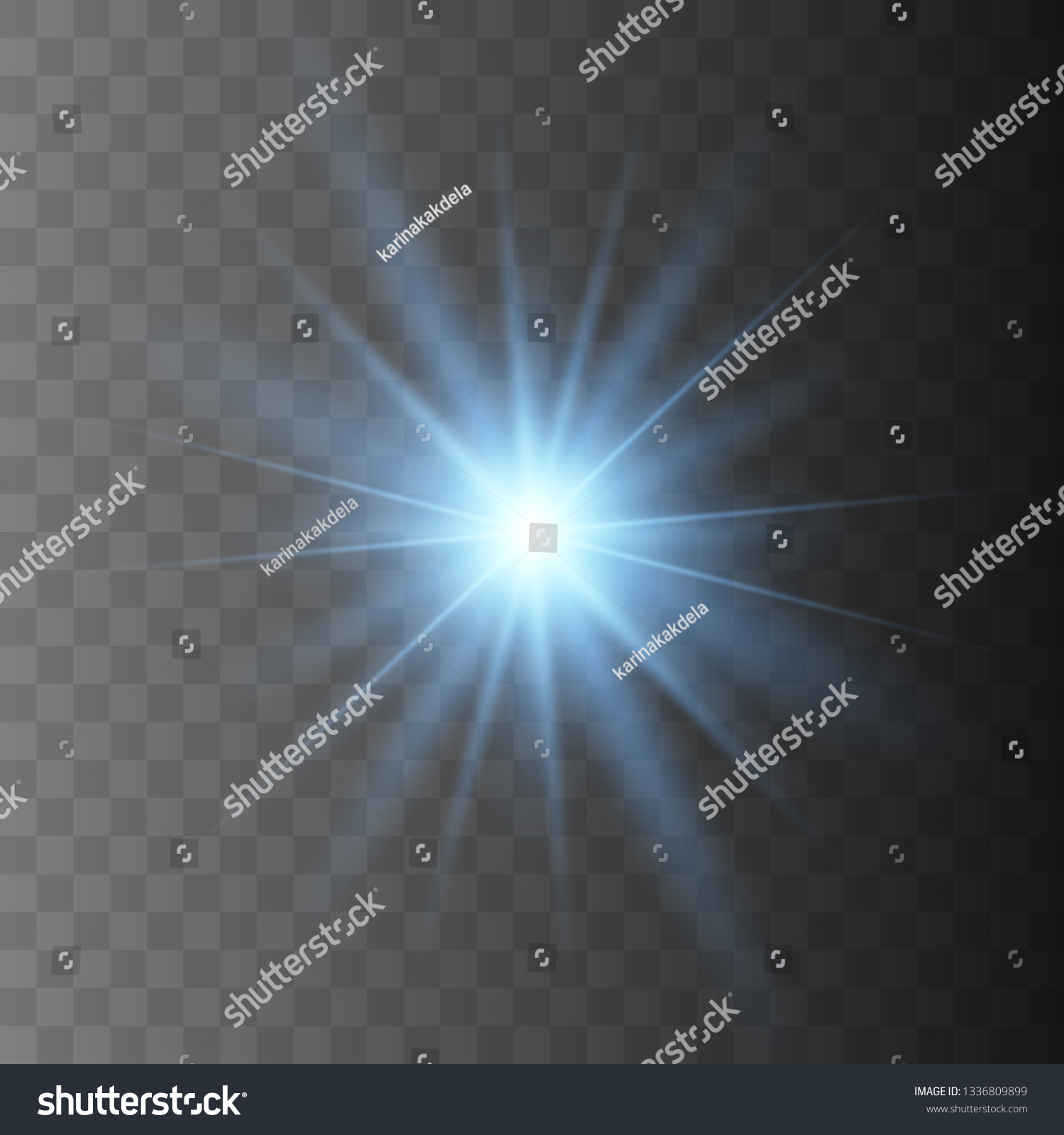 Glowing Light Effect On Transparent Backgroundvector: เวกเตอร์สต็อก ...