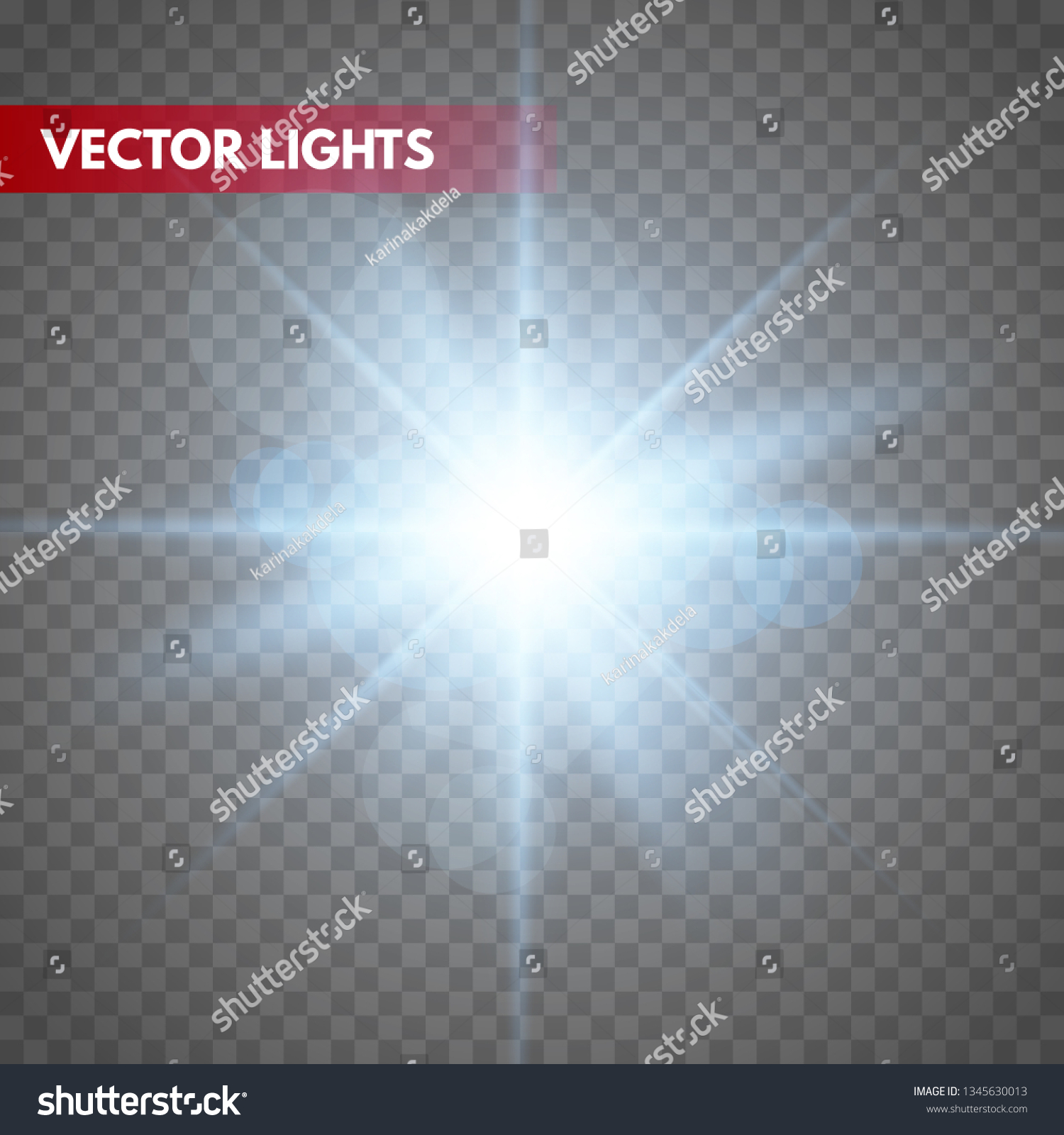 Glowing Light Effect On Transparent Backgroundvector Stock Vector ...