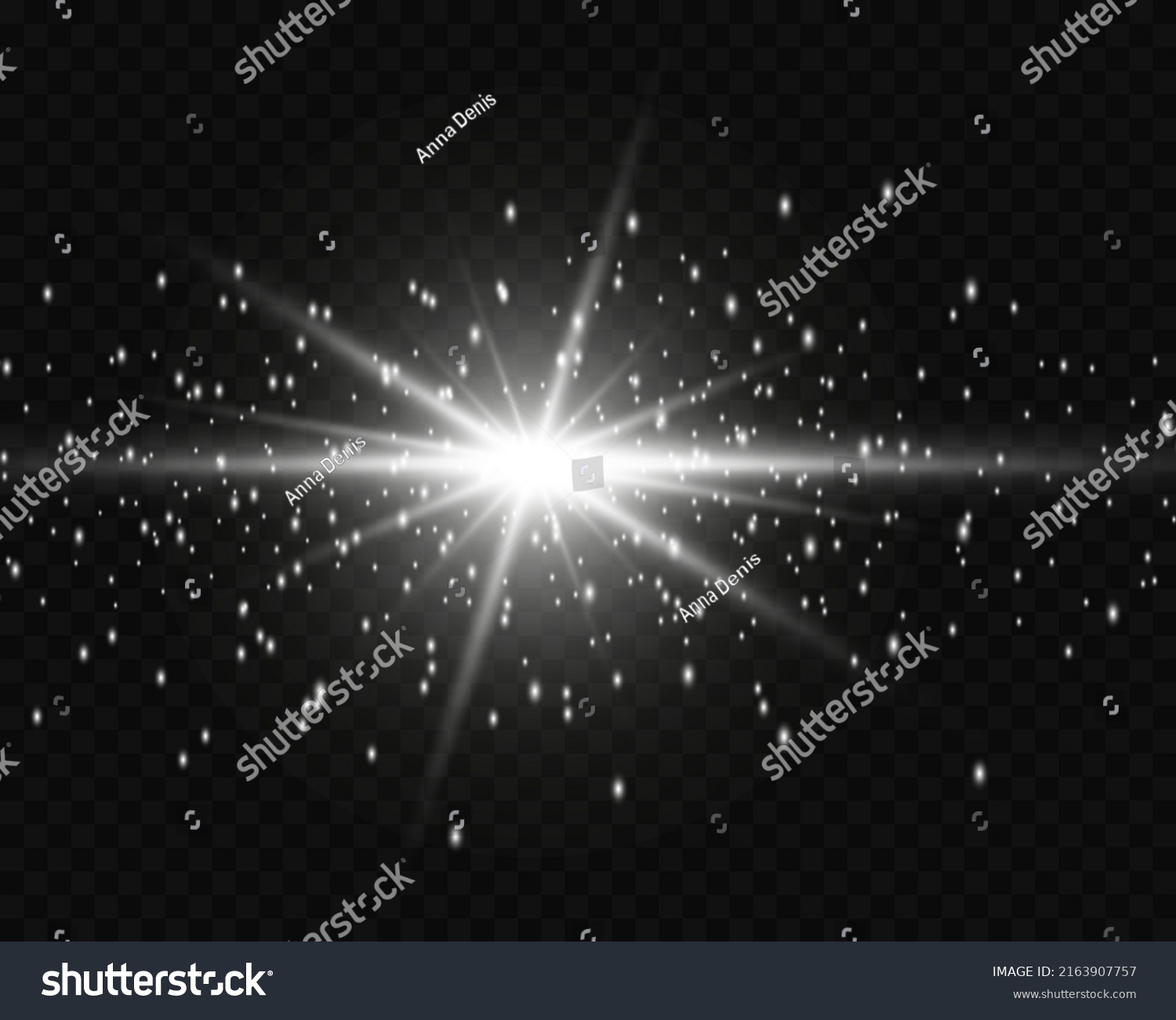 Glowing Light Effect On Transparent Backgroundvector Stock Vector ...