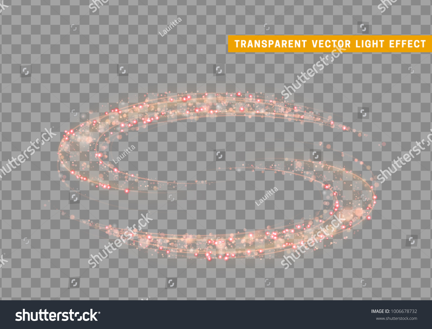 Glowing Lights Red Glitter Sparkle Particles Stock Vector (Royalty Free ...