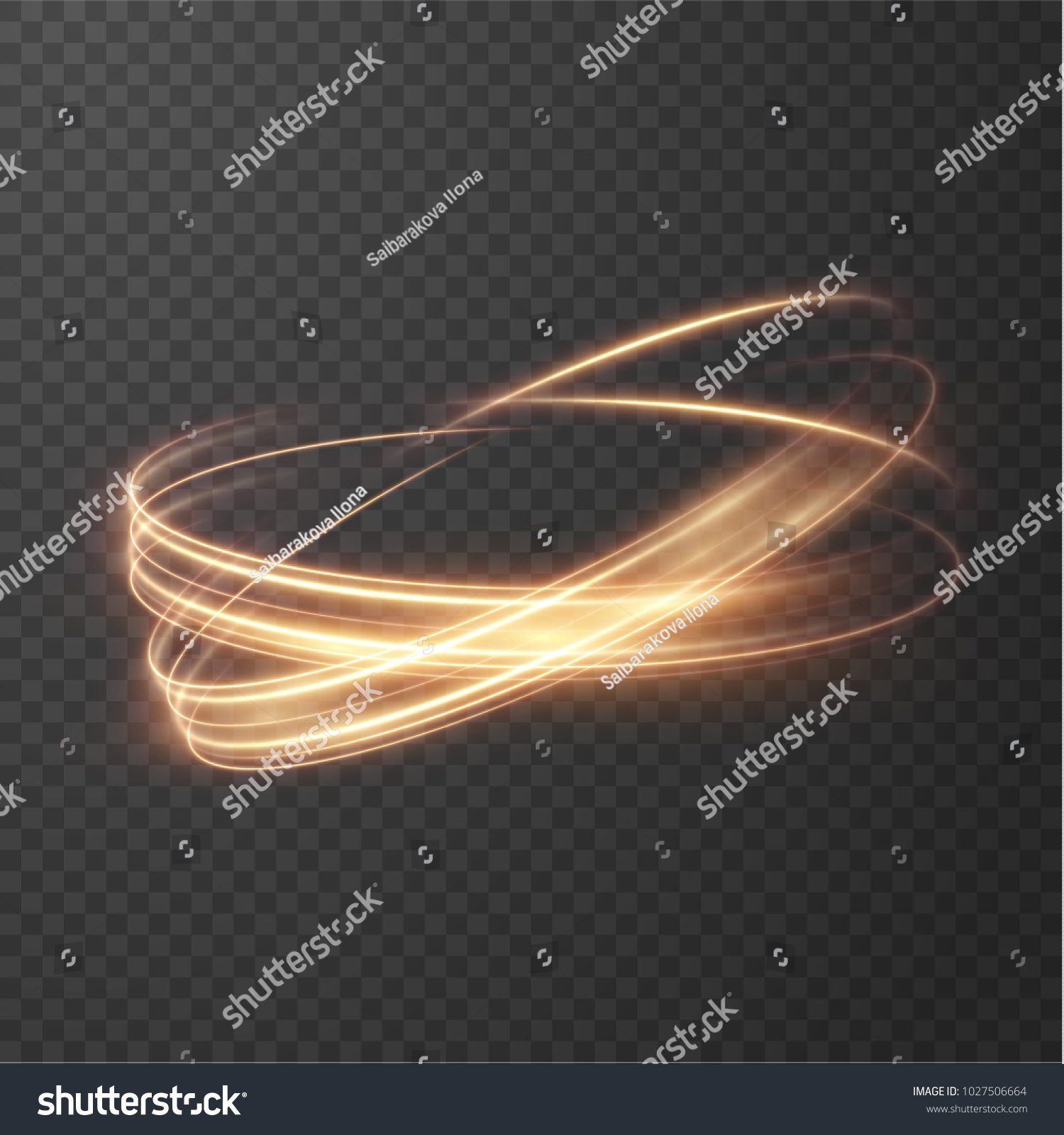 Glowing Shiny Spiral Lines Effect Vector Stock Vector (Royalty Free ...