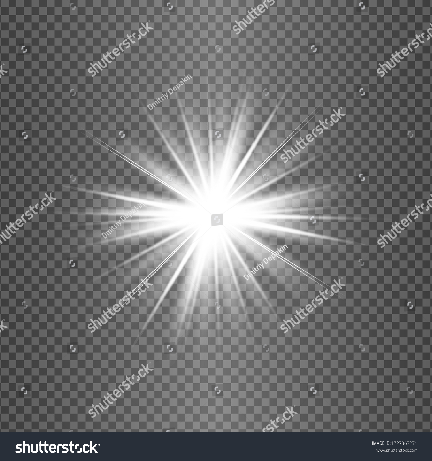 Glowing White Light Effect Vector Illustration Stock Vector (Royalty ...