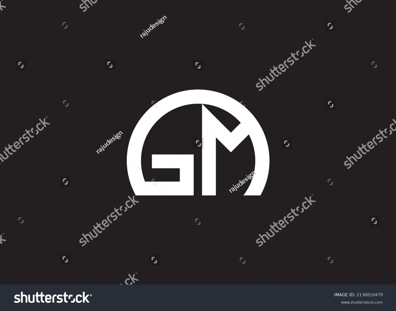 Gm Creative Logo Vector Template Initial Stock Vector (Royalty Free ...