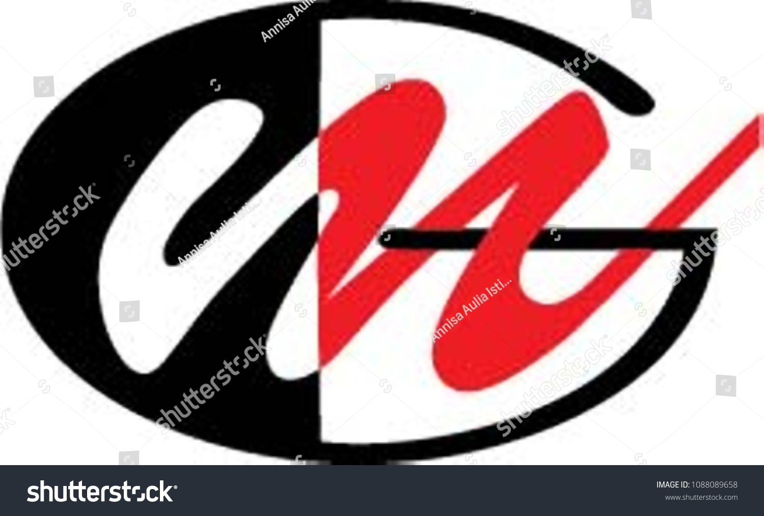 Gm Letter Logo Vector Stock Vector (Royalty Free) 1088089658 | Shutterstock
