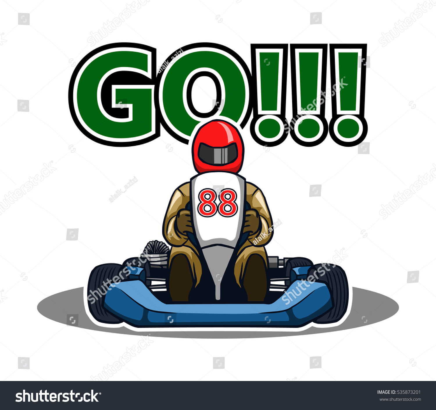 Go Go Kart Race เวกเตอร์สต็อก 535873201 - Shutterstock