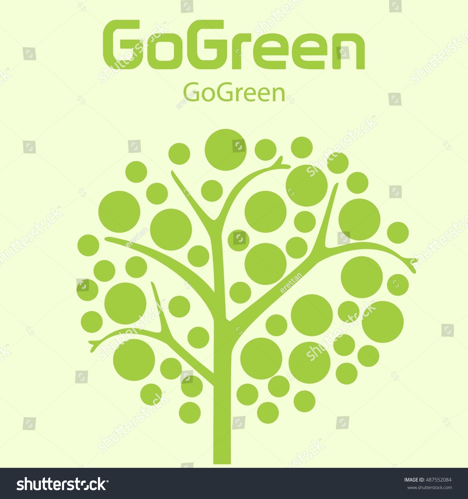 Go Green Campaign Poster Stock Vector 487552084 - Shutterstock