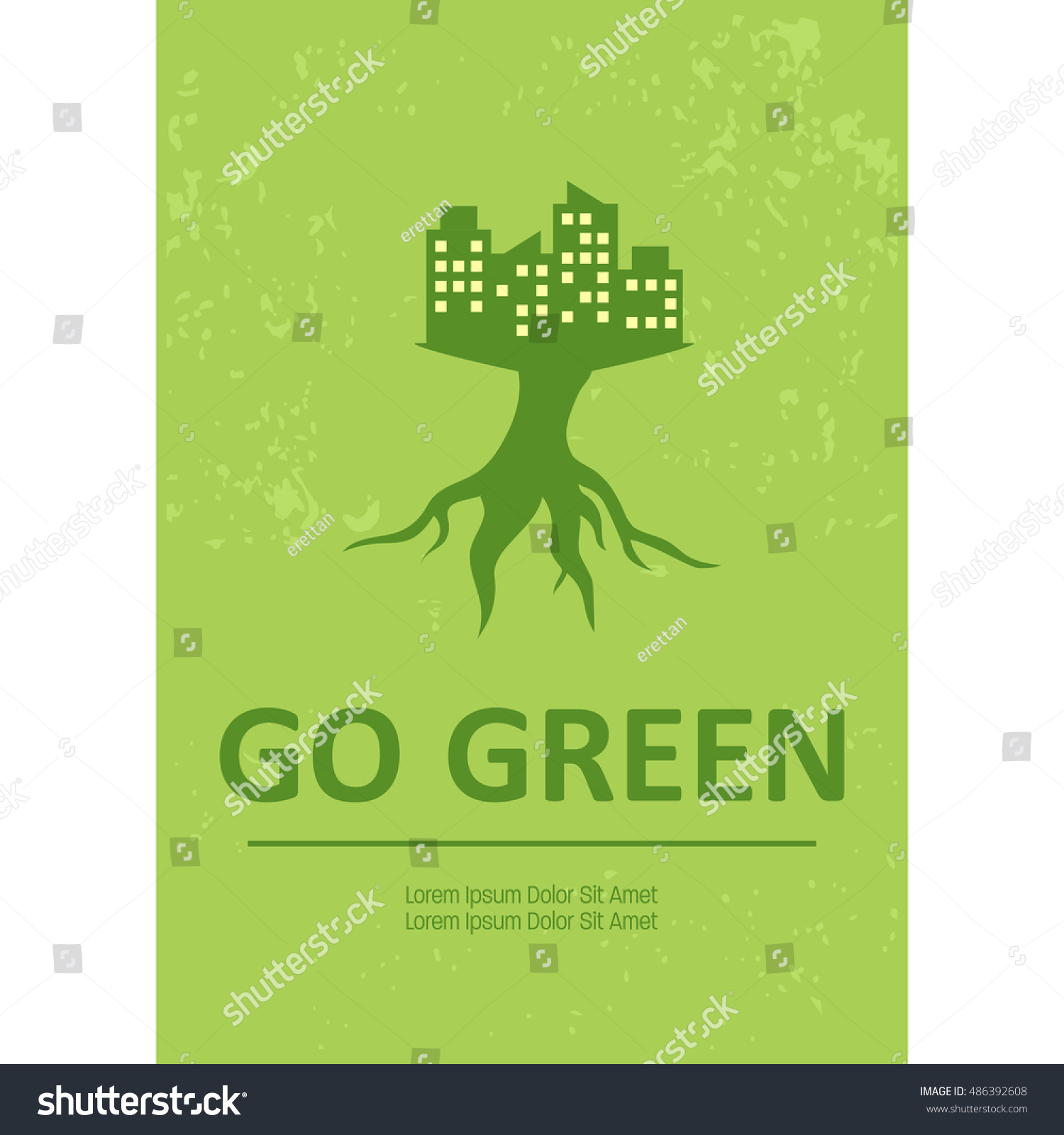 Go Green Poster Campaign Stock Vector (Royalty Free) 486392608 ...