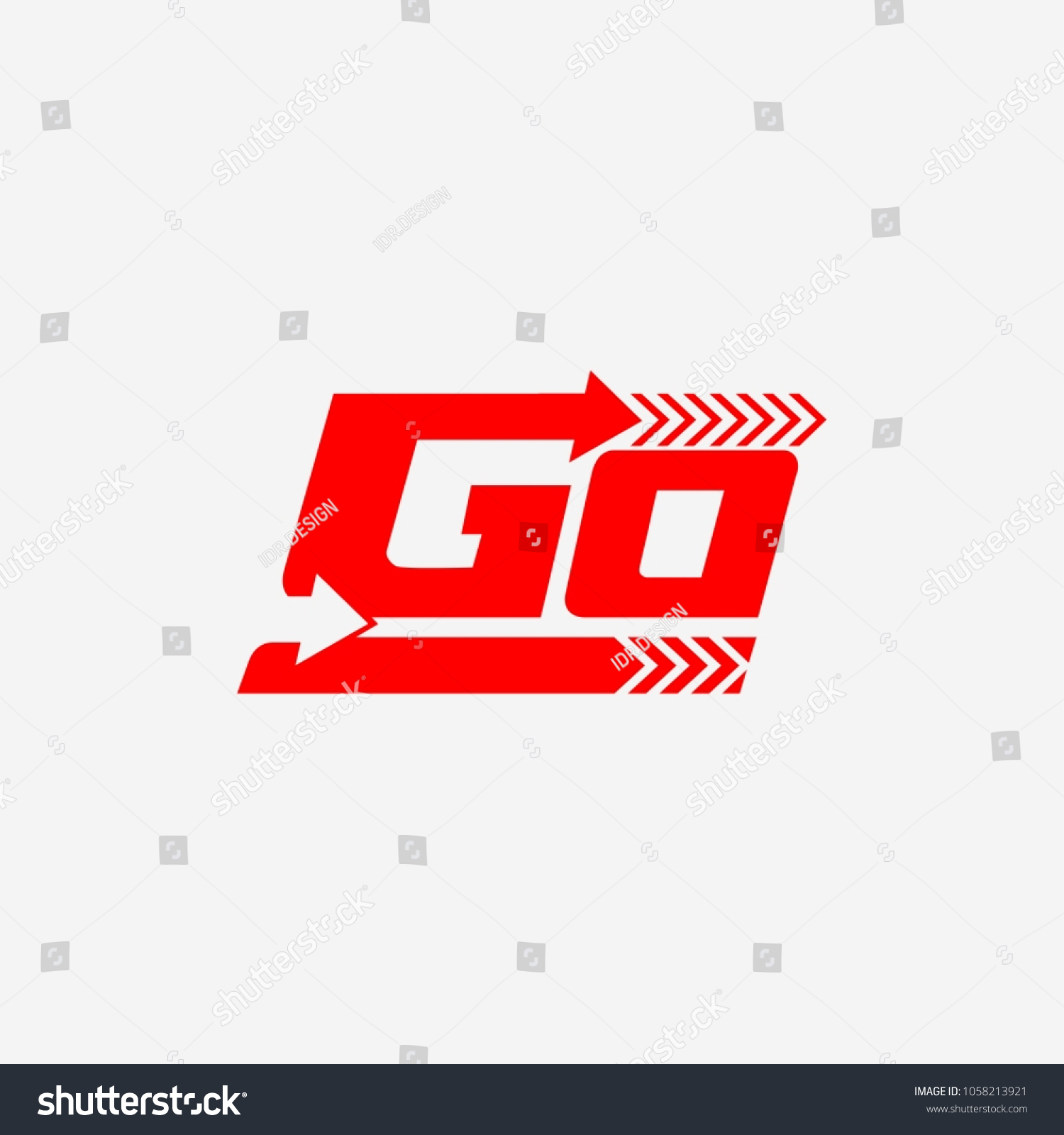 GO 로고 설계 벡터 스톡 벡터(로열티 프리) 1058213921 | Shutterstock