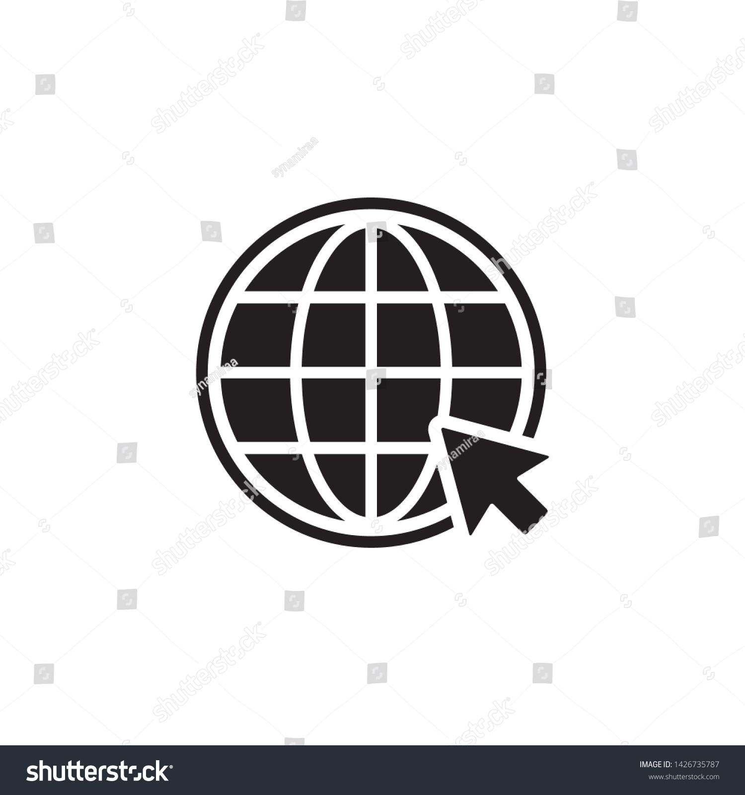 Go Website Icon Vector Illustration Stock Vector (Royalty Free ...