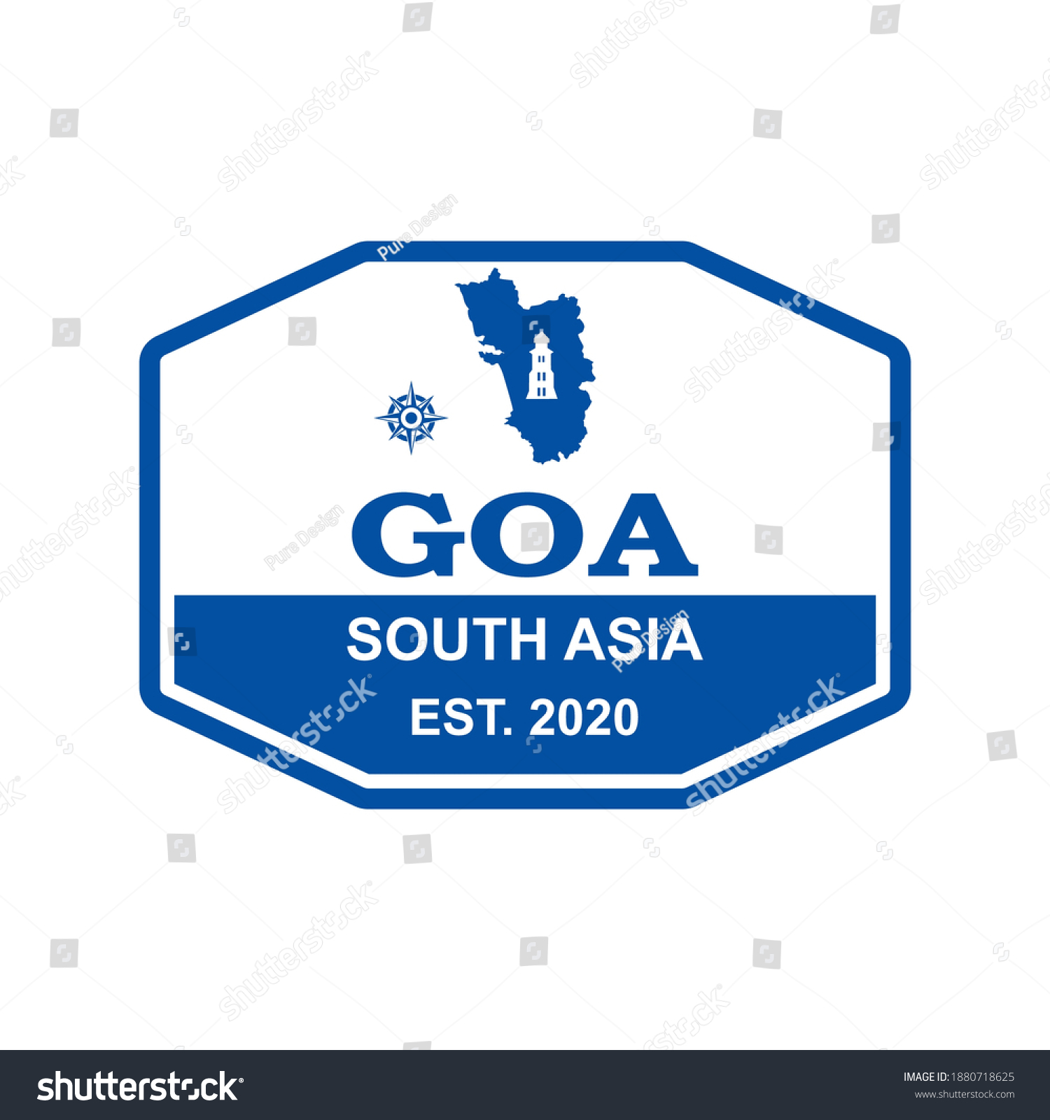 Vector de mapas Goa , logotipo: vector de stock (libre de regalías ...