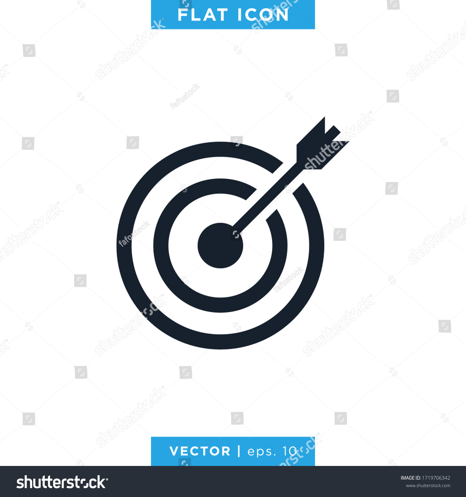 Goal Icon Vector Logo Design Template: เวกเตอร์สต็อก (ปลอดค่าลิขสิทธิ์ ...