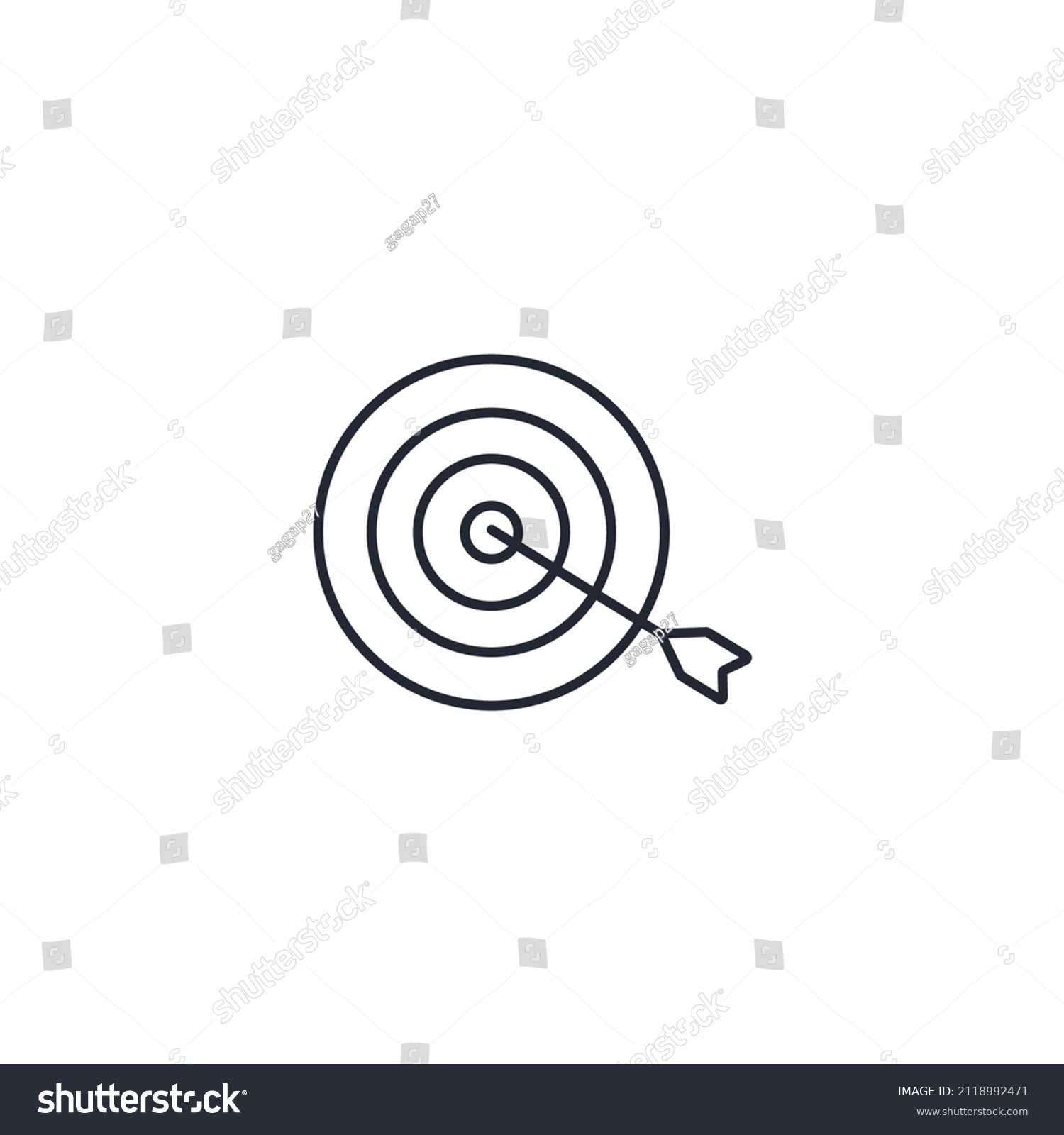 Goal Icons Symbol Vector Elements Infographic Stock Vector (Royalty ...