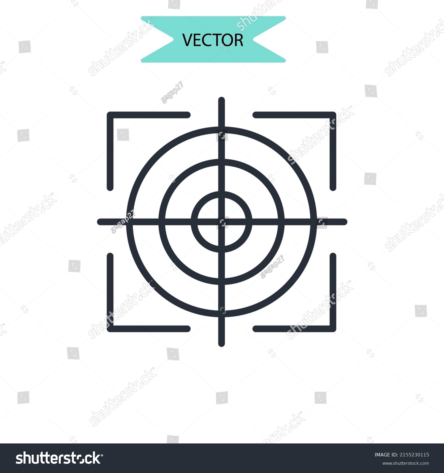Goal Icons Symbol Vector Elements Infographic Stock Vector (Royalty ...