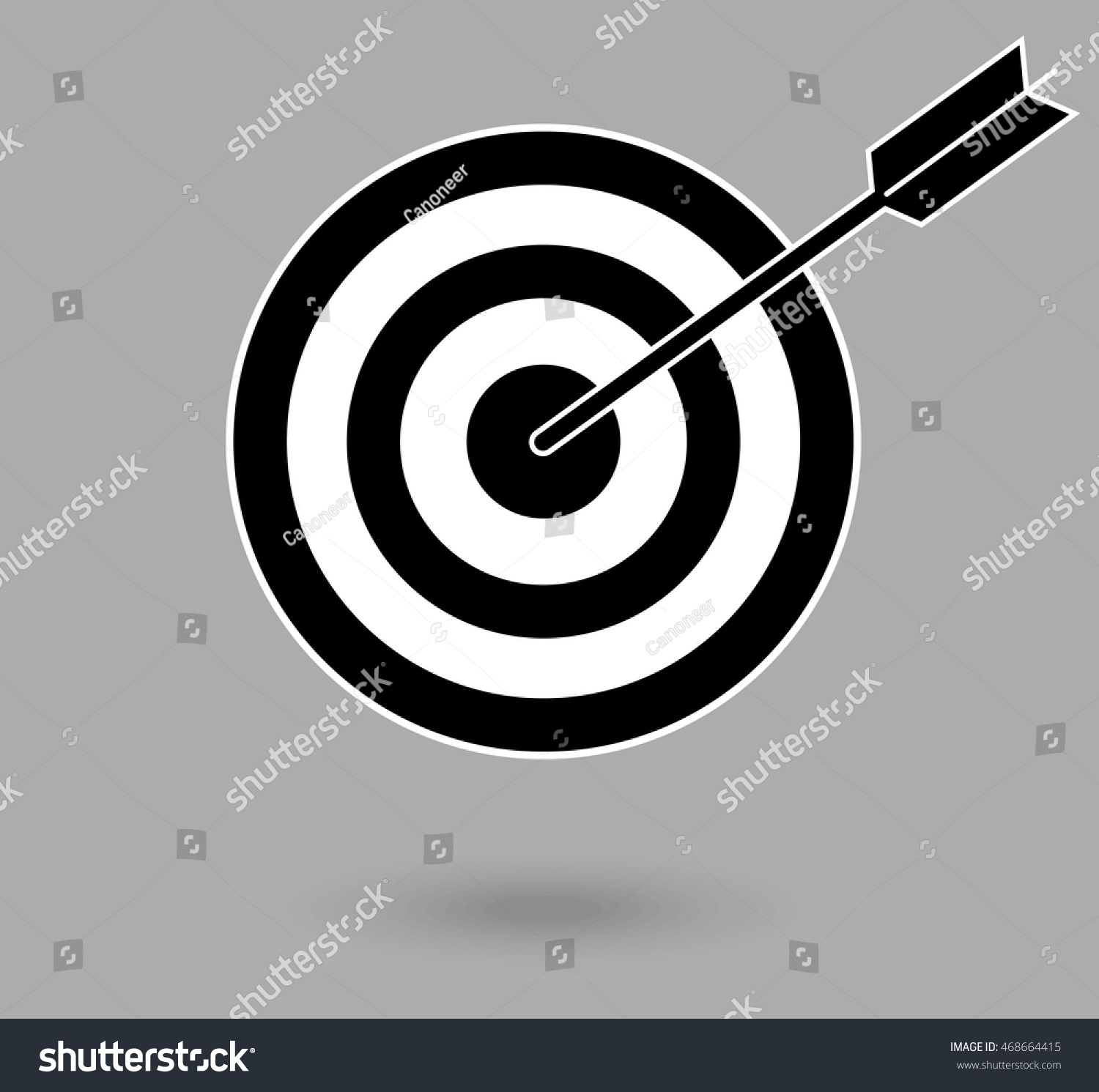 Goal On Target Vector Illustration: vector de stock (libre de regalías ...