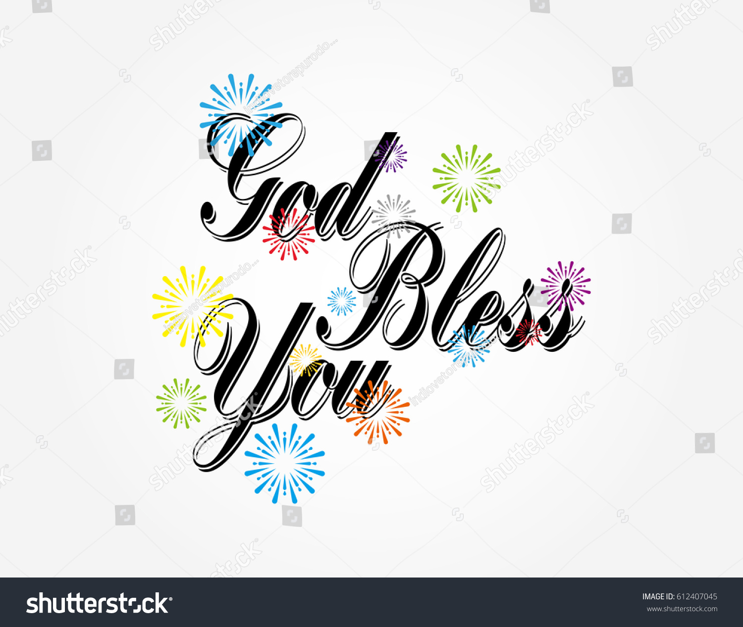 God Bless You Vector Illustration: vector de stock (libre de regalías ...