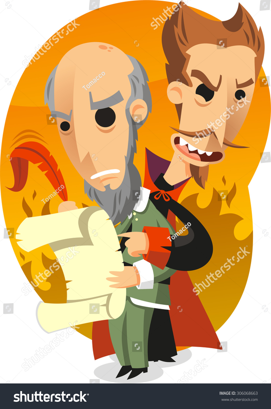 Faust Vector Cartoon Illustration: เวกเตอร์สต็อก (ปลอดค่าลิขสิทธิ์ ...