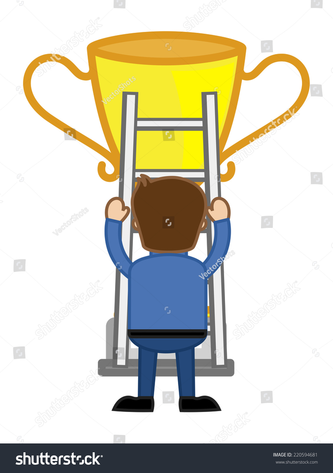 Going Success Concept Cartoon Vector Stock Vector (Royalty Free ...