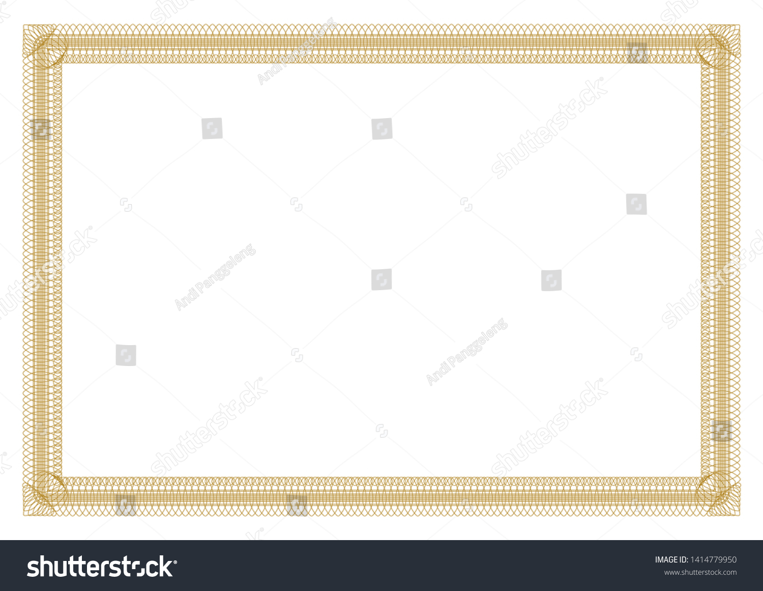 Gold Border Outline Styles Certificate: vector de stock (libre de ... Gold Border Outline Styles Certificate: vector de stock (libre de ...